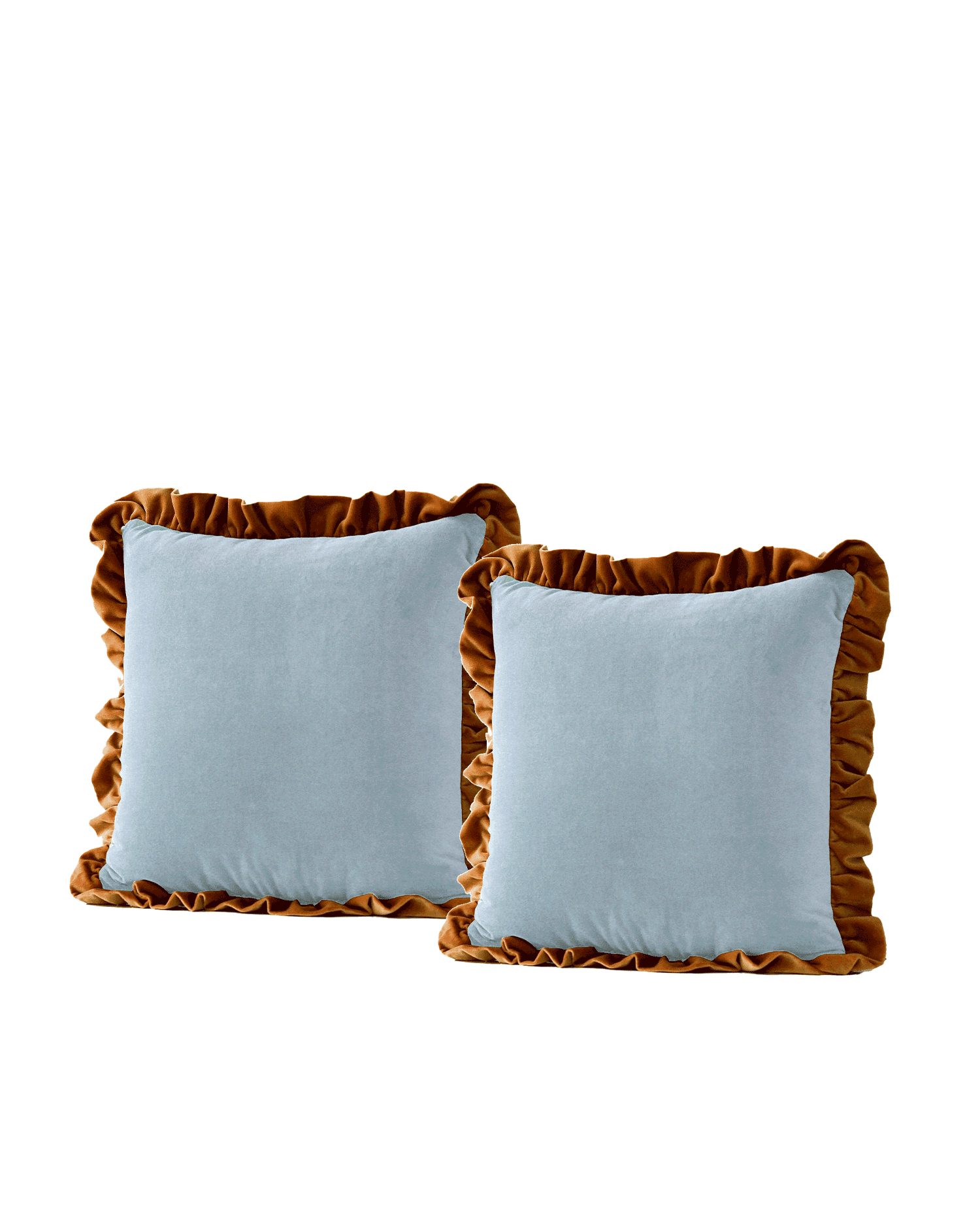 Jasper set of 2 Velvet Handmade Luxury Ruffled Cushion – OPALA