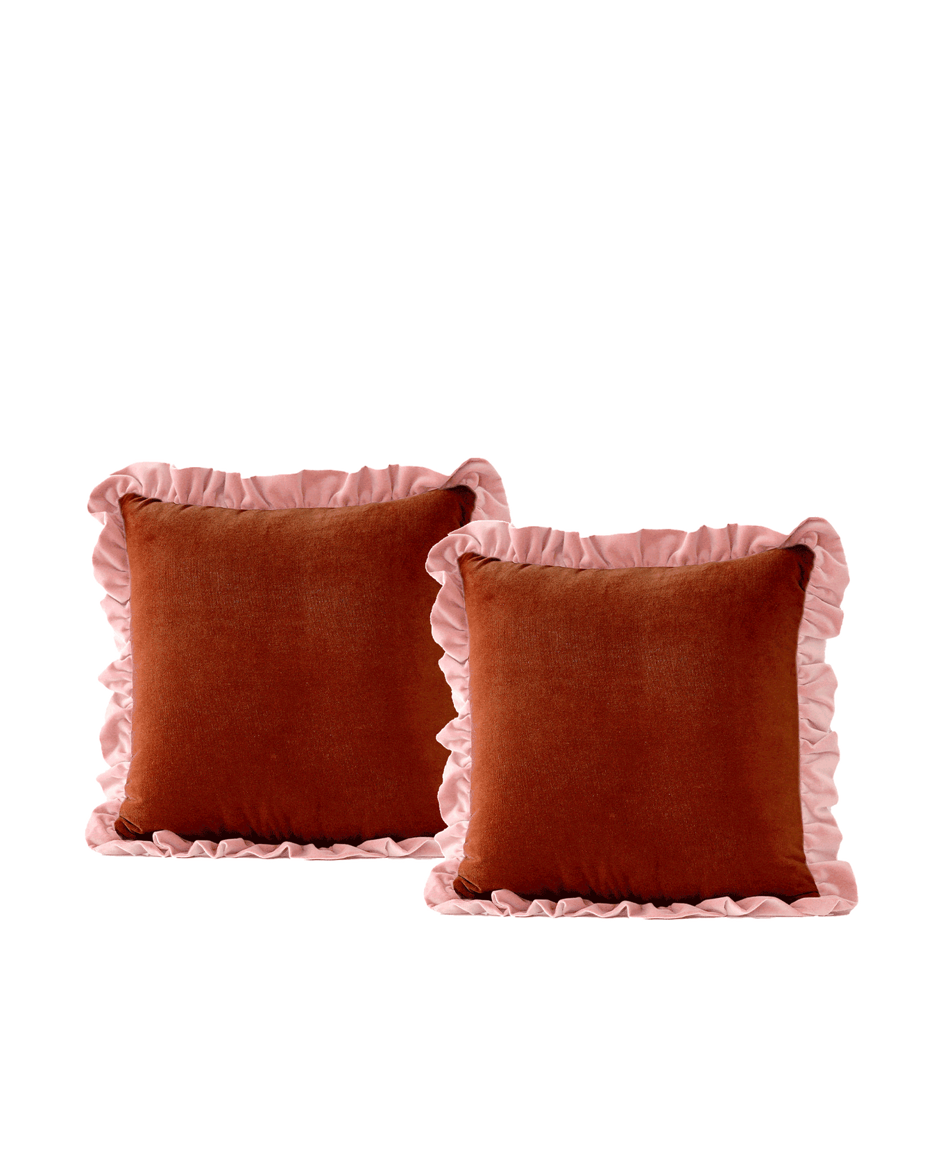 Jasper set of 2 Velvet Handmade Luxury Ruffled Cushion – OPALA