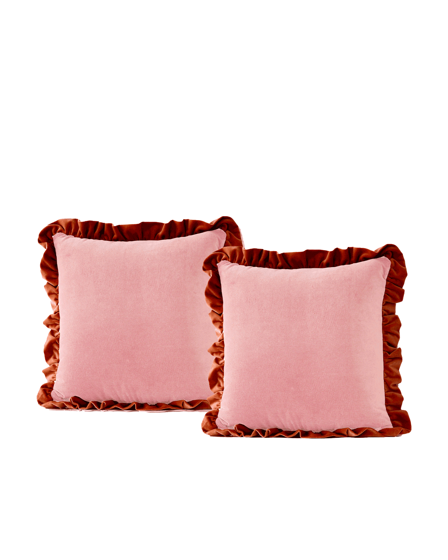 Jasper set of 2 Velvet Handmade Luxury Ruffled Cushion – OPALA